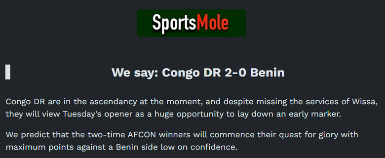 Chuyên gia dự đoán CH Congo vs Benin, 19h30 ngày 23/12